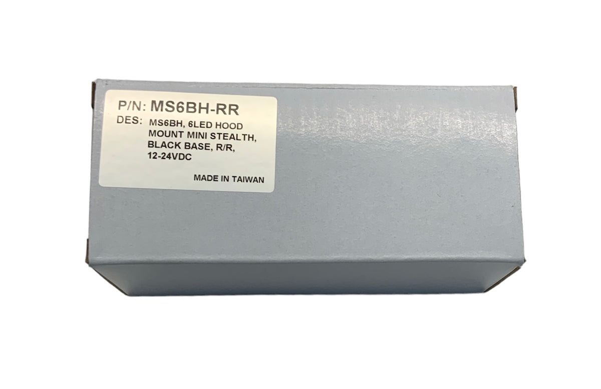 RSG Red 6 Way Flush Fit Mini Stealth 12-24v 18 flash Patterns LED-624 ...