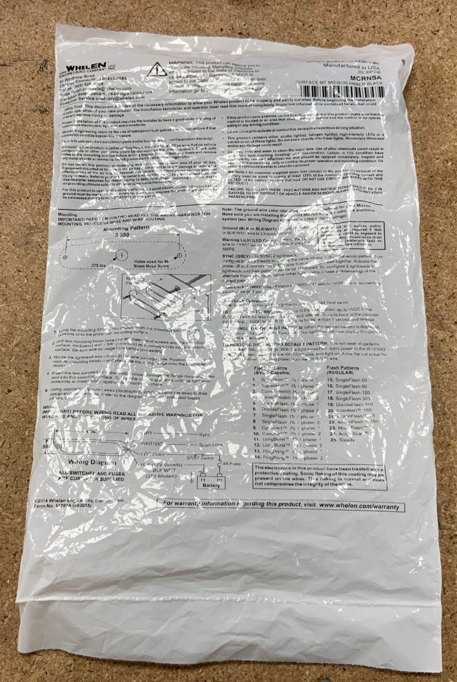 New Whelen Micron Series Super-LED Lighthead Surface Mount LED Colour ...