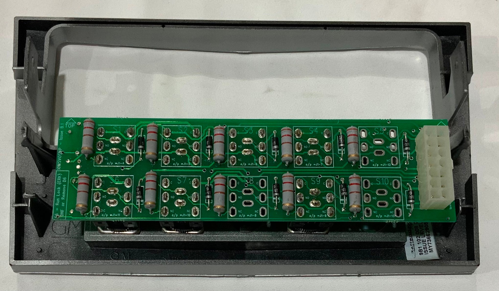 Vintage Ex Police Car Switch Panel For Vauxhall Astra Vectra Or Corsa ...