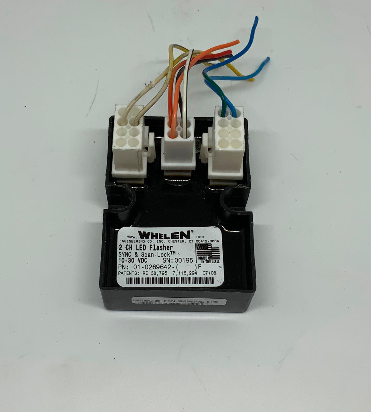 Whelen Universal 8 Outlet LED Flasher ULF28 2 Channel w/ Scanlock & Sy ...