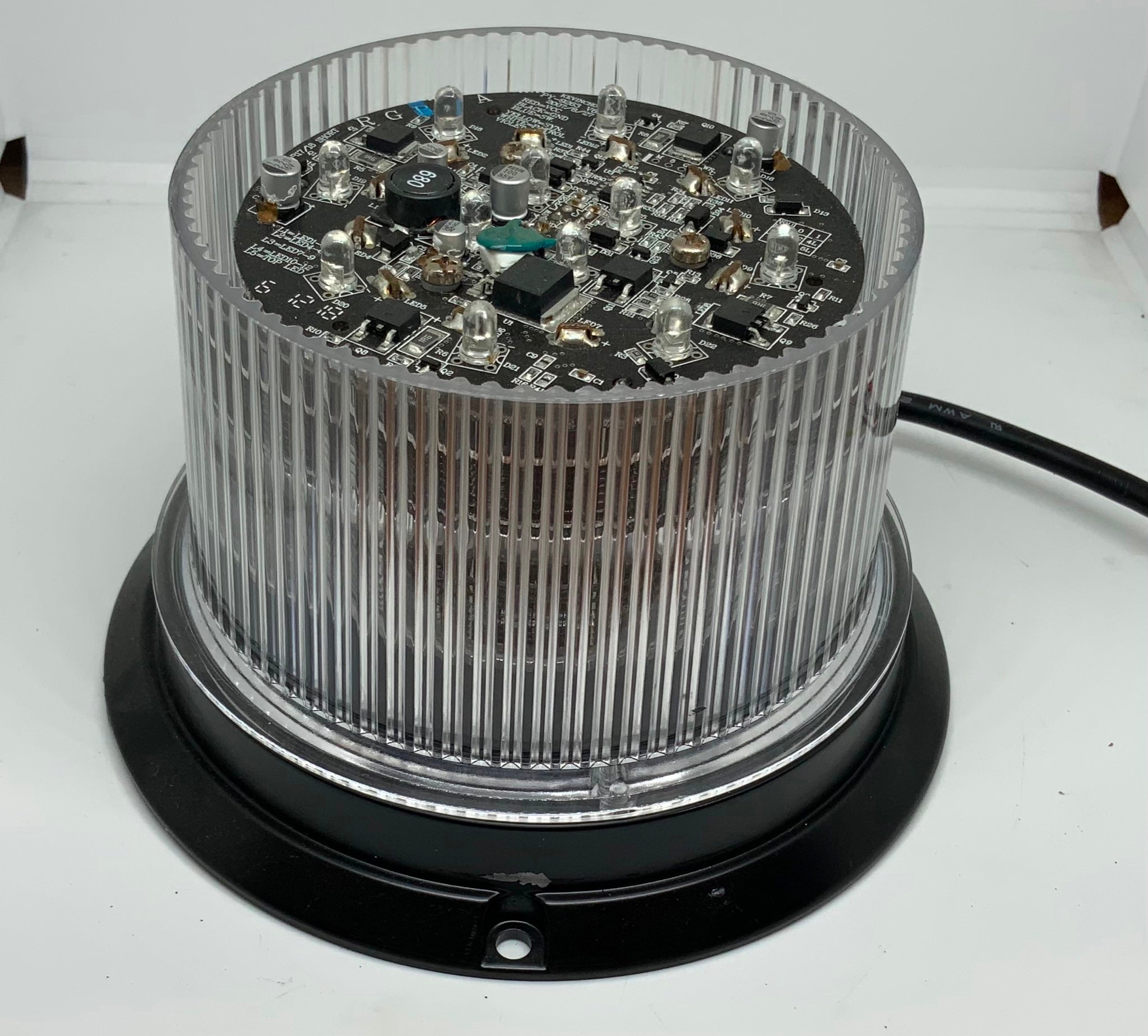 Round LED Beacon With Selectable Flash Patterns & Sync Single Blue — SV ...