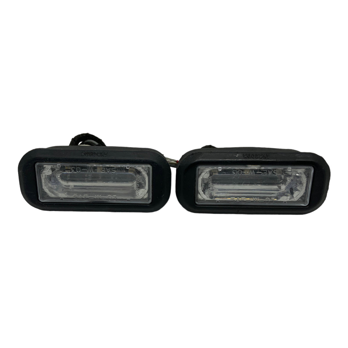 Used Set Of Whelen LIN3 LED Lightheads Single Colour Red Rubber Gromme ...