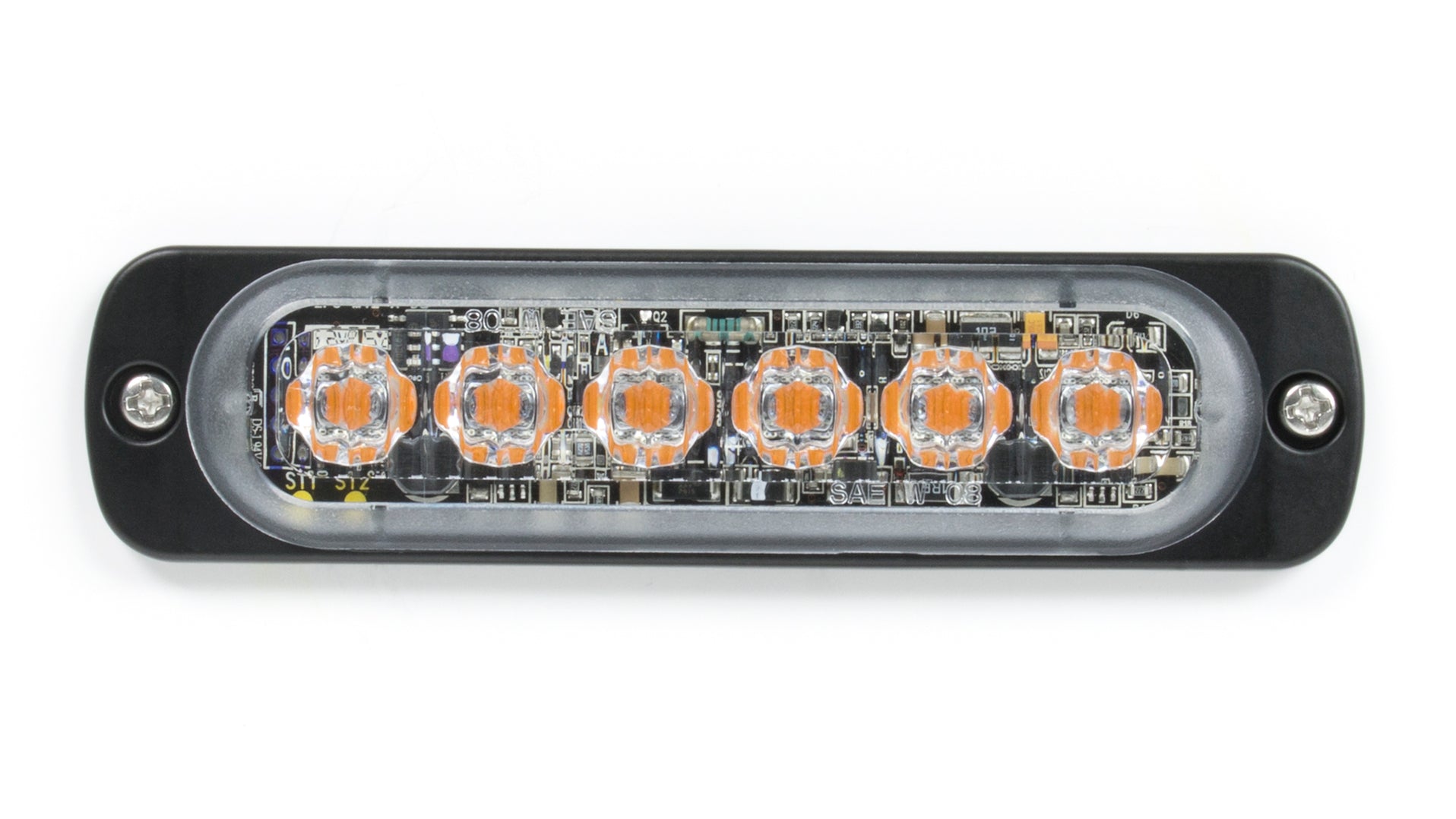 Axixtech ST6 AMBER LED Warning Light Surface Mount Class 2 Led 12v & 2 ...